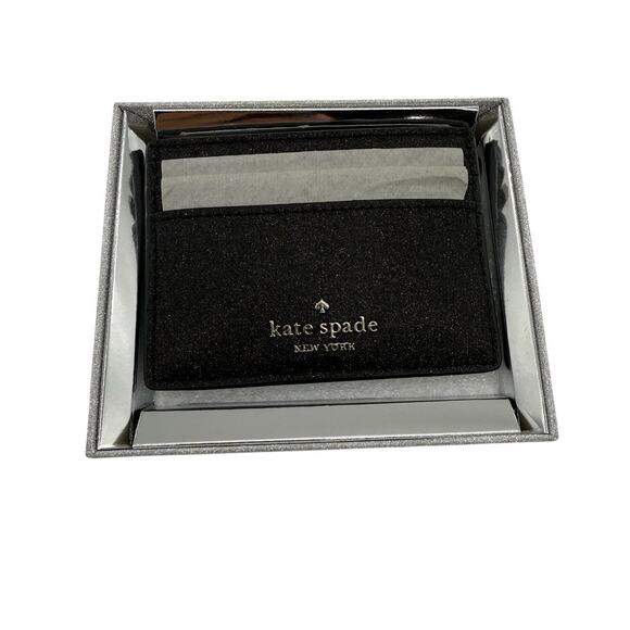 kate spade | Bags | New Kate Spade Boxed Tinsel Glitter Small Slim Card ...